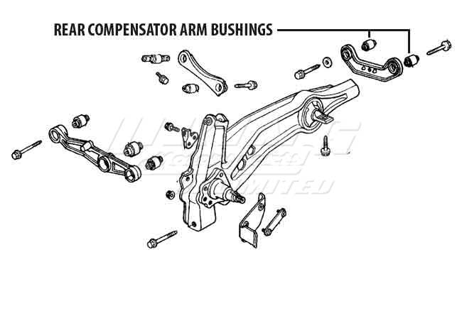 Mugen Rear End Hard Bushings - Rear Compensator Arm Set - 4 Piece Set ...