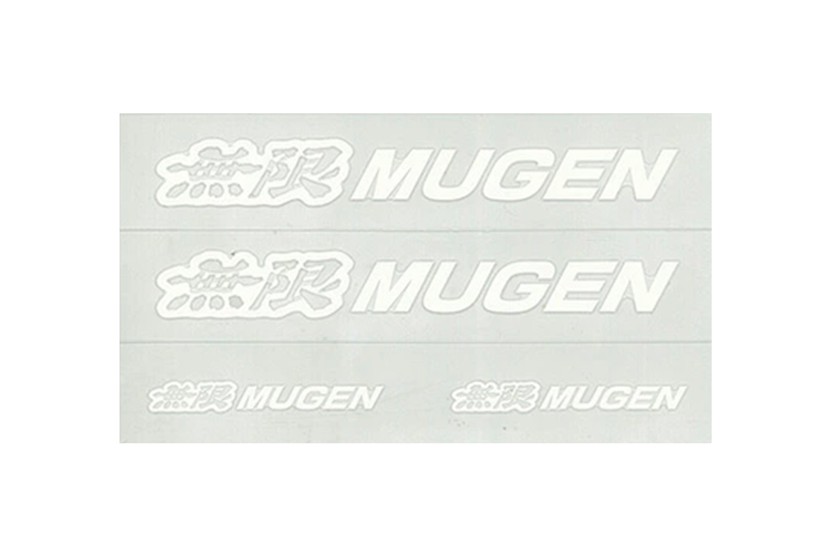 MUGEN Sticker A – Small – White 90000-YZ5-310A-W2 - King Motorsports ...