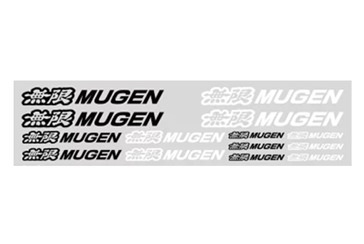 MUGEN Mini Sticker Set – Black & White 90000-YZ5-314B - King ...