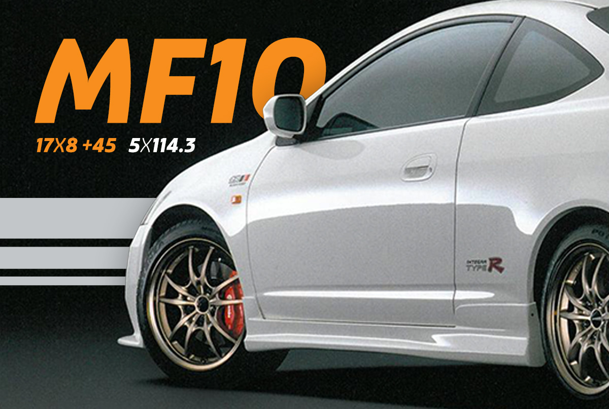 Mugen Bronze MF10 Set - DC5 RSX & 8th Gen EP3 Civic, Si, Type R EP3 - 17x8 +45 - 5x114.3 - (Free ...