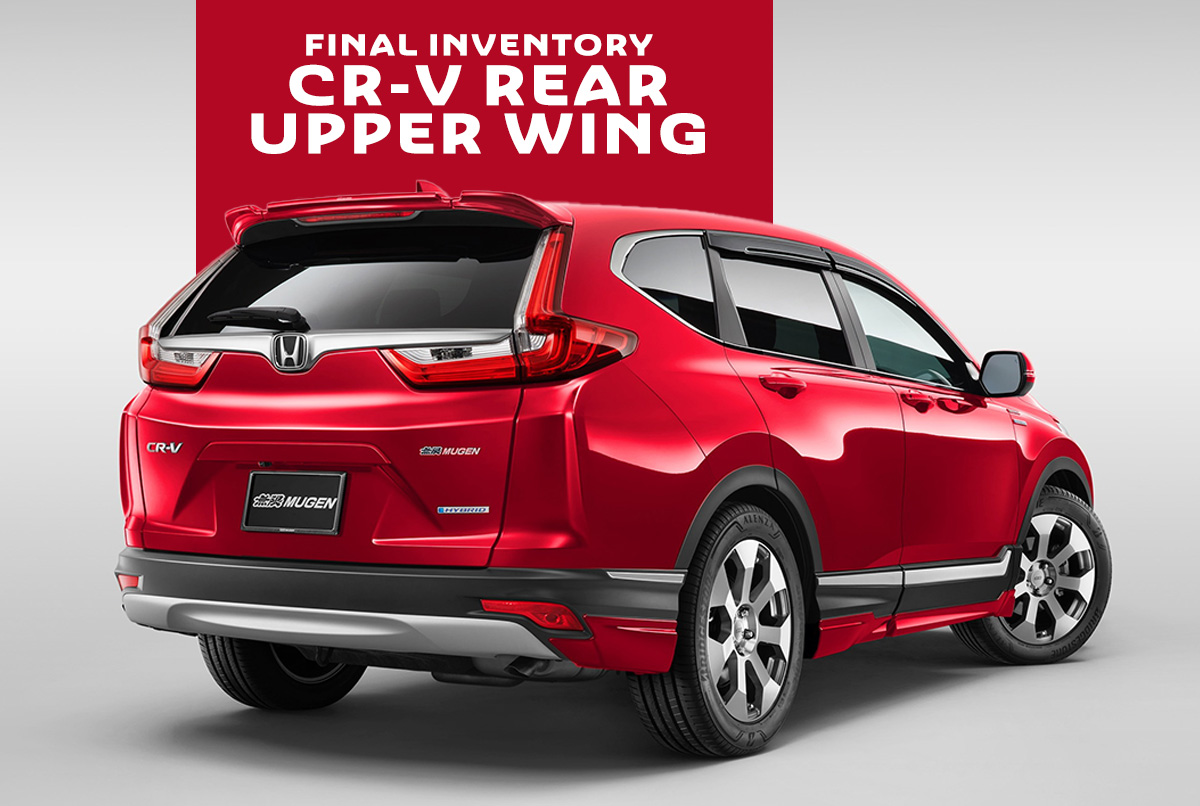 Mugen CR-V Rear Upper Wing (2017-2022) 84112-XNK-K0S0 - King Motorsports Unlimited, Inc.