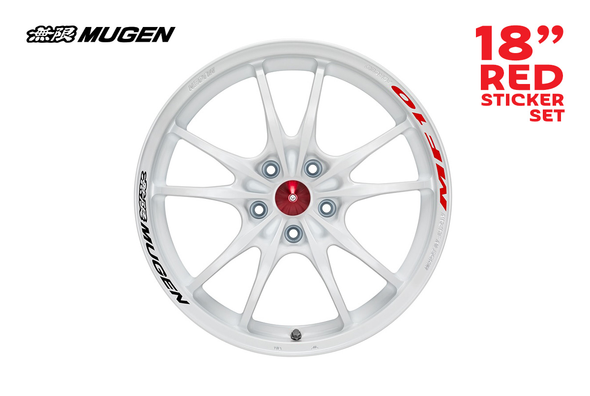 Mugen 18" Red MF10 Wheel Sticker Set 42770-MF10-K1S0-RD - King ...